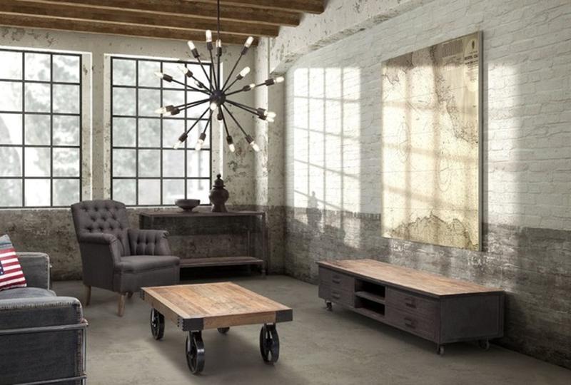 20 Inspiring Industrial Design Living Room Ideas