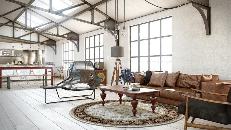 20 Inspiring Industrial Design Living Room Ideas