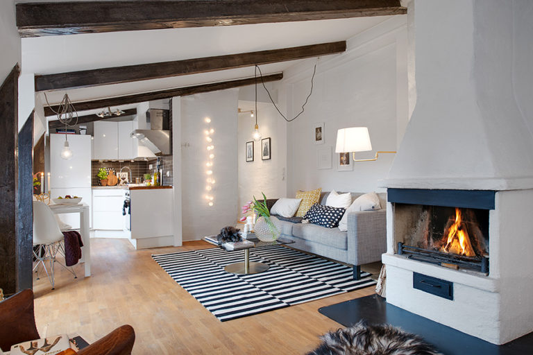 20 Inspiring Finished Attics with Fireplaces