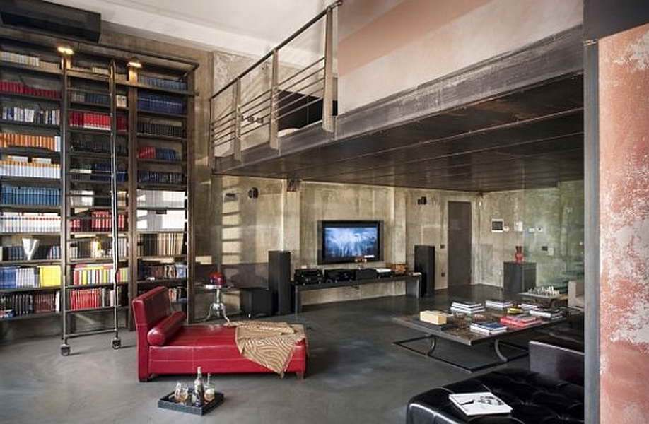 20 Beautiful Living Rooms Incorporating Concrete