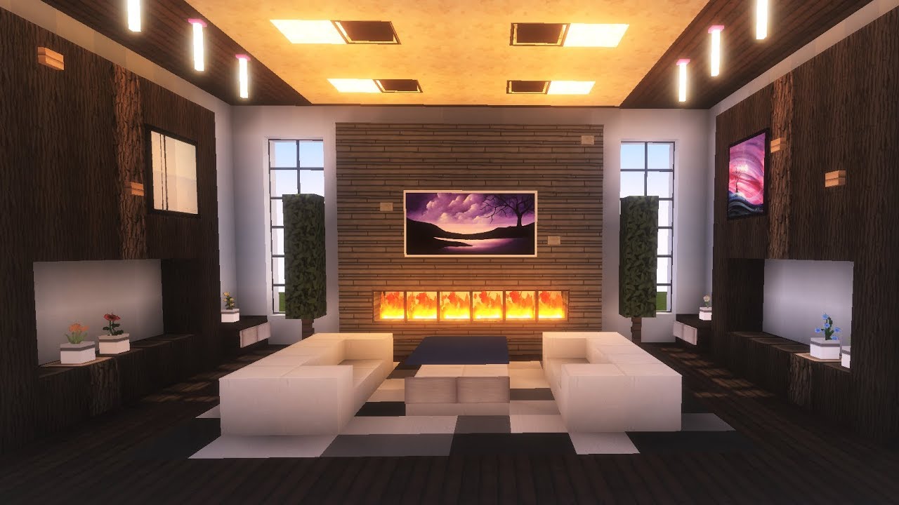 20 Living Room Ideas Designed in Minecraft