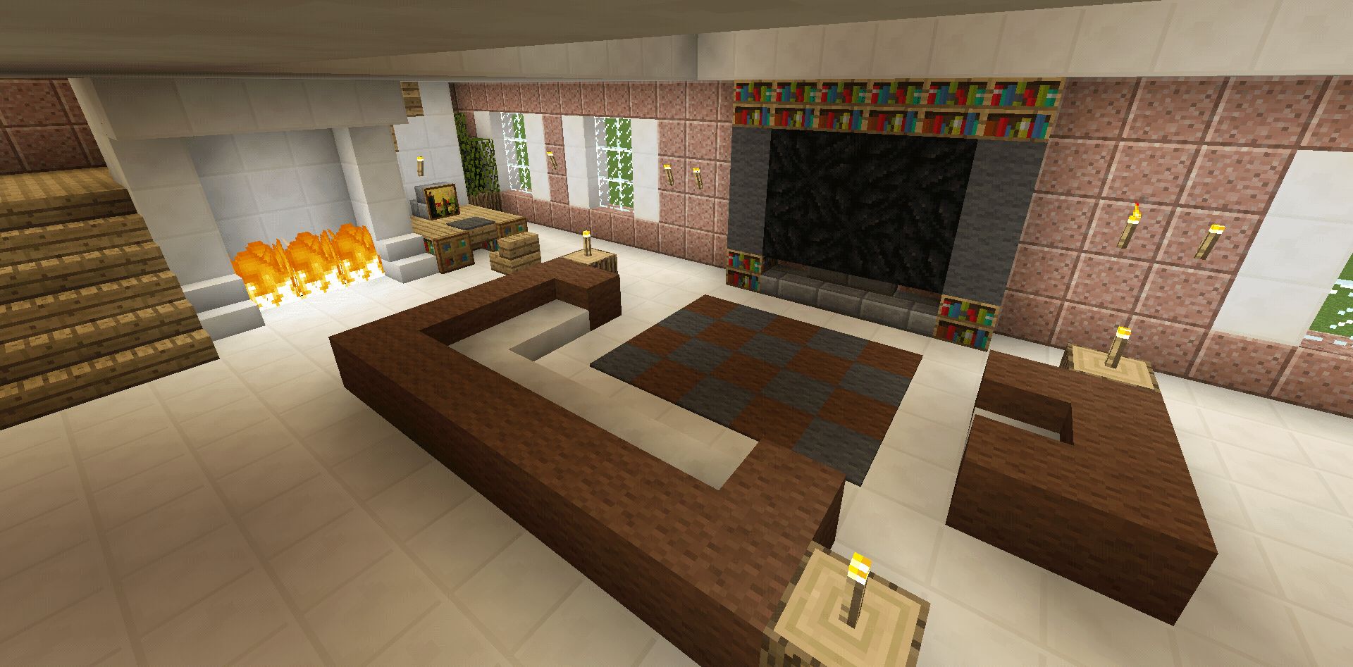 20 Living Room Ideas Designed in Minecraft